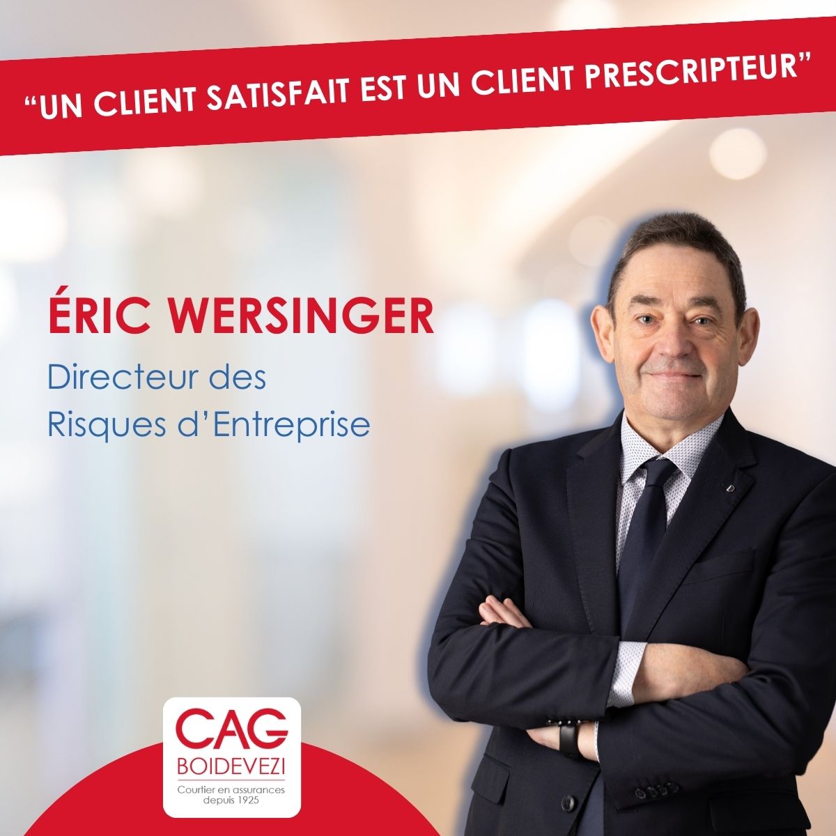 Bienvenue à Eric Wersinger - CAG BOIDEVEZI
